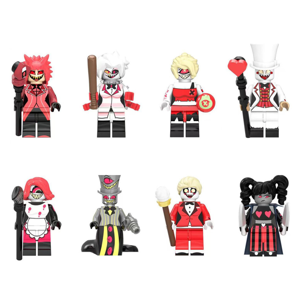 8PCS Hazbin Hotel Cartoon Anime Hero Horror Toy Mini Figures on OnBuy
