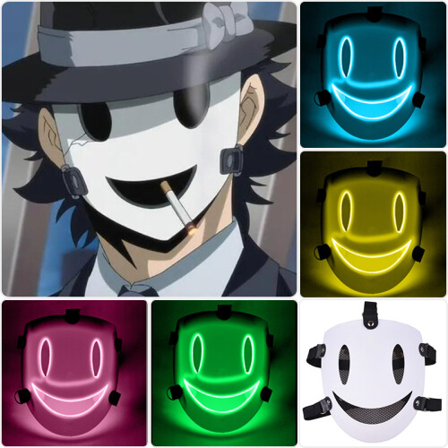 (Glowing 15) Anime cosplay High-Rise Invasion Cosplay Mask LED Glowing ...