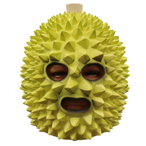 (Durian mask) Pineapple Mask Novelty Halloween Cosplay Fruit Latex ...