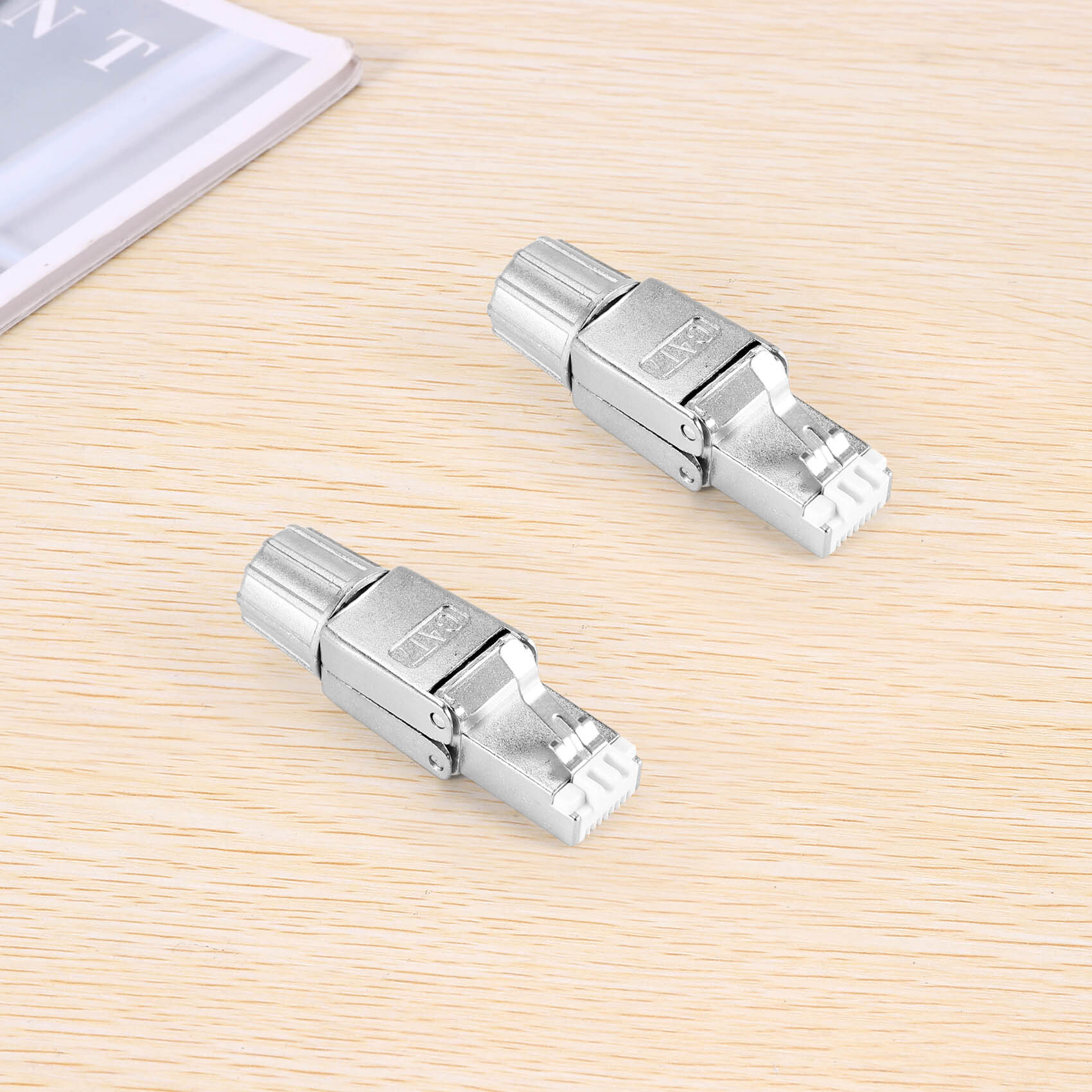 Connettori RJ45 Cat7, spine di terminazione Ethernet schermate ...