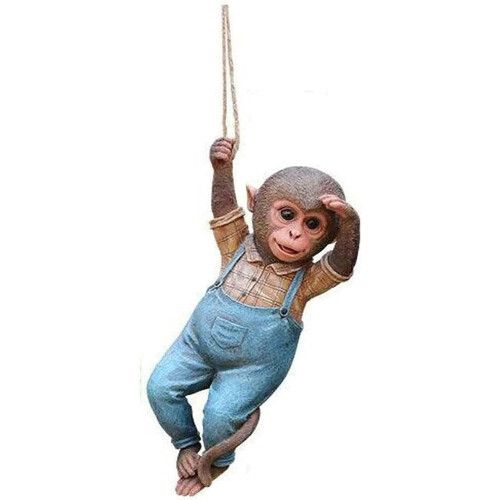 Gartenskulptur, kleiner Affe, Harzanh?nger, Ornament, Baumstatuen f??r ...
