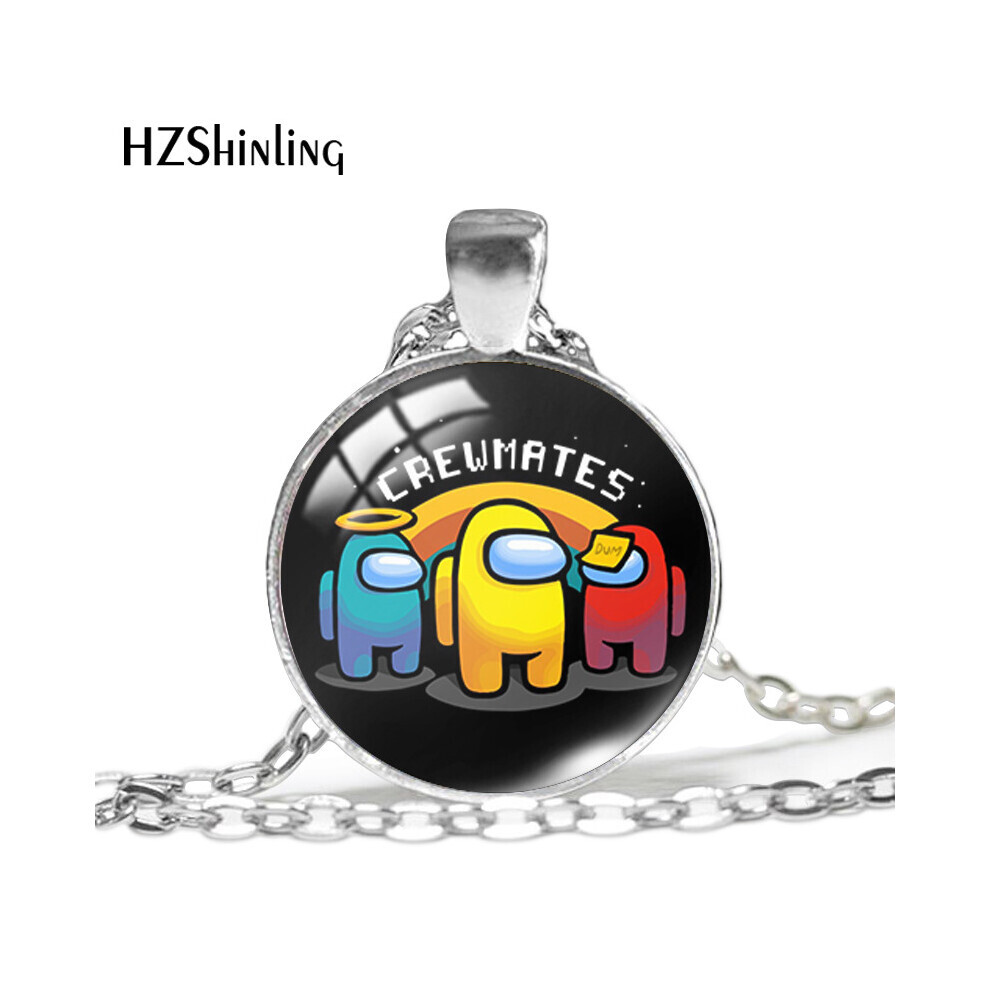 (YXL151) Collana con gemma "Noi tra i lupi alla moda" realizzata in ...