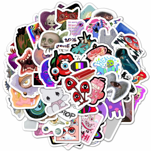 100Pcs Weirdcore Stickers, Weird Stickers for Adults, Weird Gifts ...