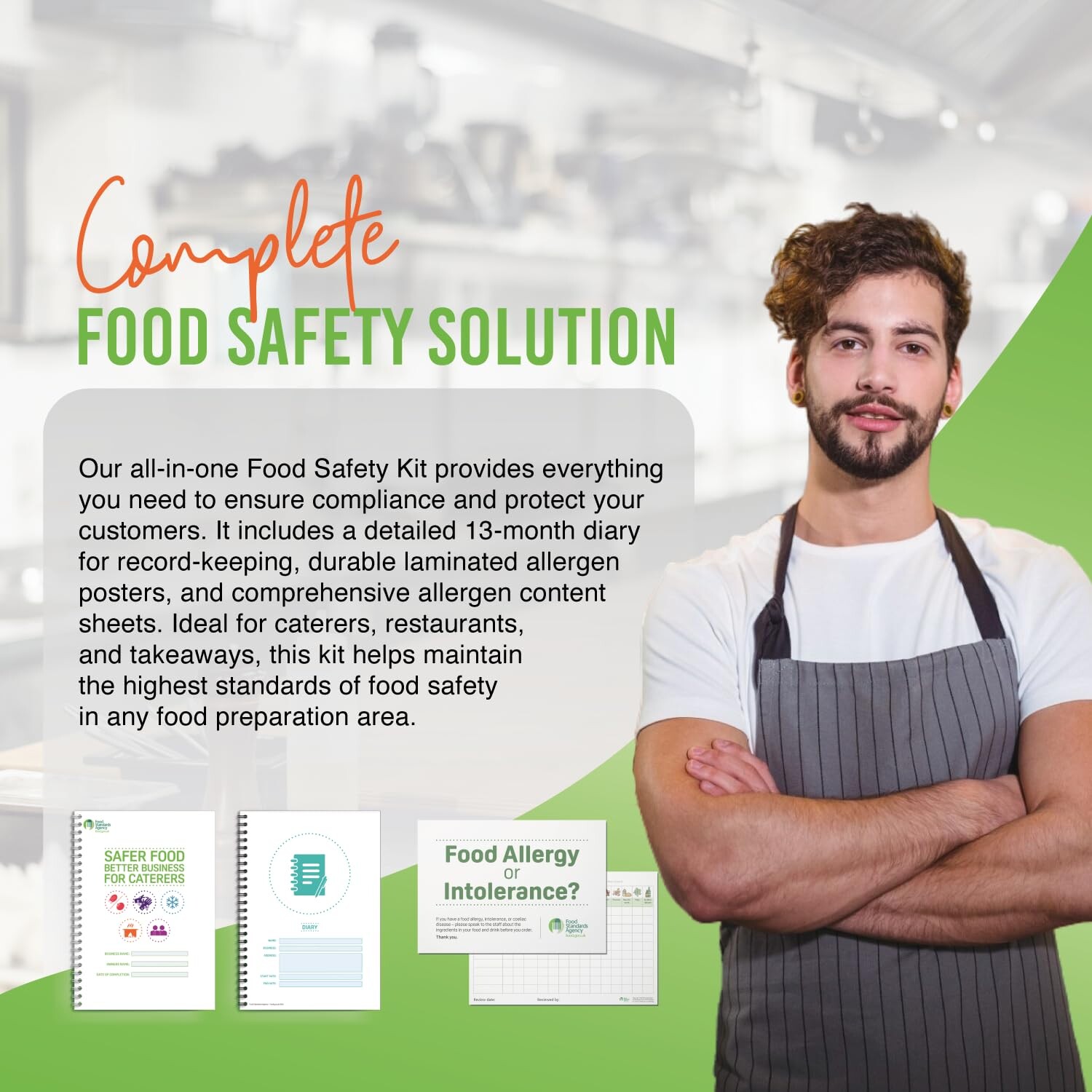 Food Safety Book 2025, for Caterers Restaurants and Takeaways with 13 ...