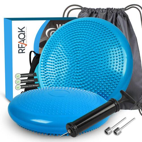 RFAQK Inflated Air Stability Wobble Cushion - Wiggle Seat to Improve ...