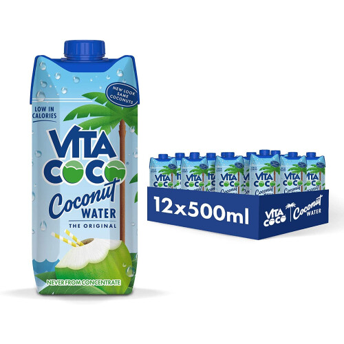 Vita Coco Original Coconut Water Multipack 500 ml x 12, Packed With ...