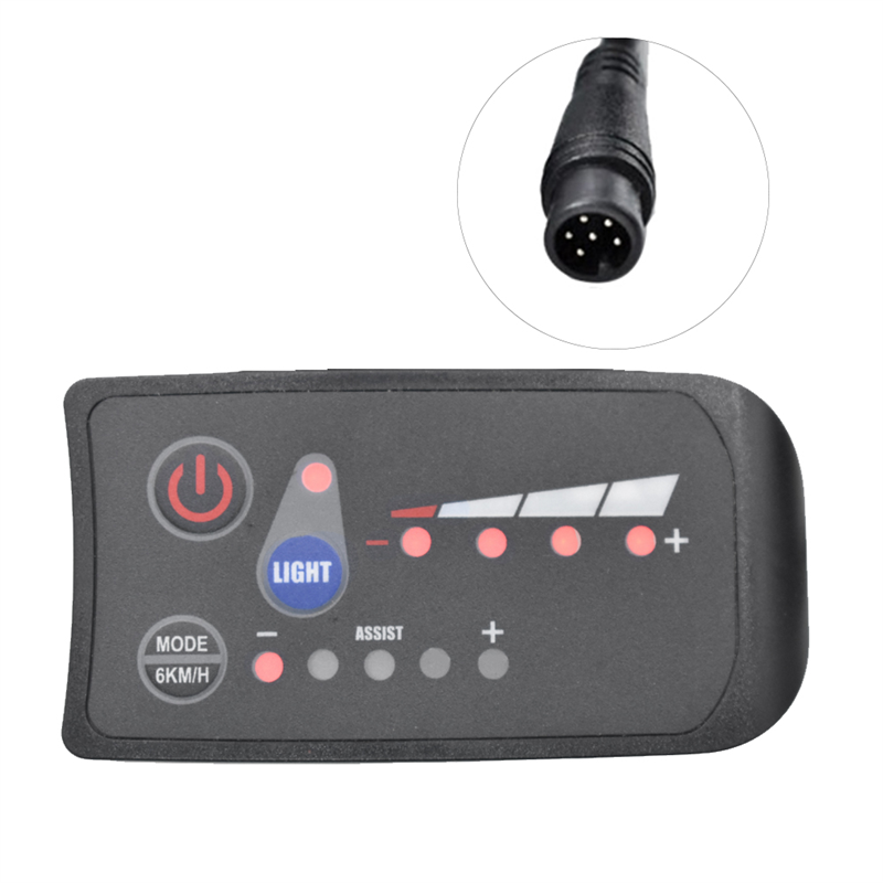 Medidor de velocidad para bicicleta eléctrica S810, pantalla LED, 48 V, IP65, protocolo UART, 6 ...