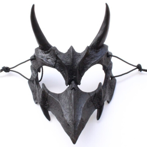 (Black Yasha Mask)Einzigartige Harz Gesichtsmasken mit Fabelwesen für ...