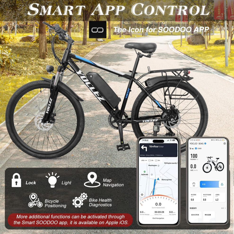 (Black) 26'' 4G Electric Bike 250WMotor, Removable Battery on OnBuy