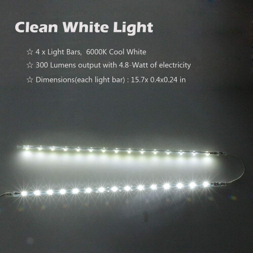 LED Display Light Bar Kit - (4) 40cm Linkable Lights - Plug in - Series ...