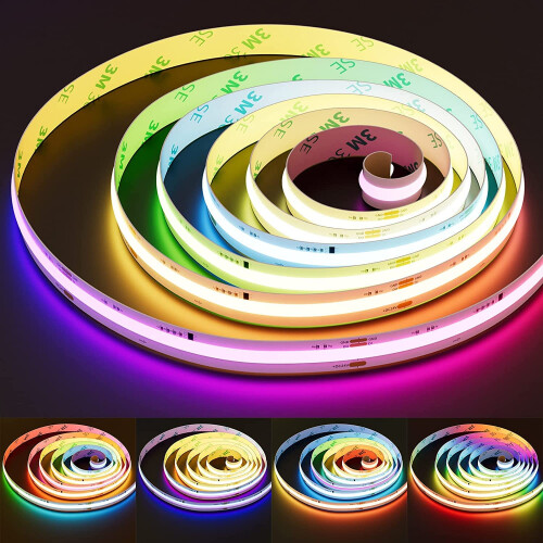 PAUTIX RGB Smart IC COB LED Strip 5M,DC24V Colour-Changing Pixel ...