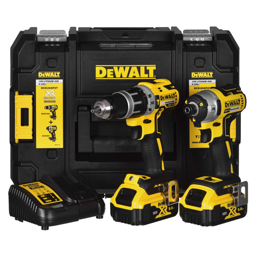 Pack Taladro atornillador de impacto 18V DCD796 + atornillador de ...