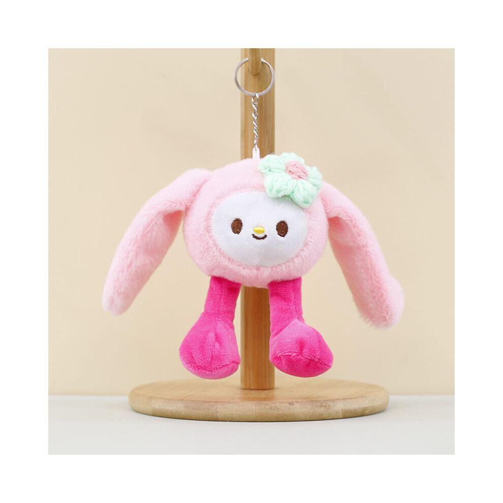 (Pink Rabbit) Pörröinen Pehmo Pupu Söpö pitkäkorvainen Kani Pehmeä ...