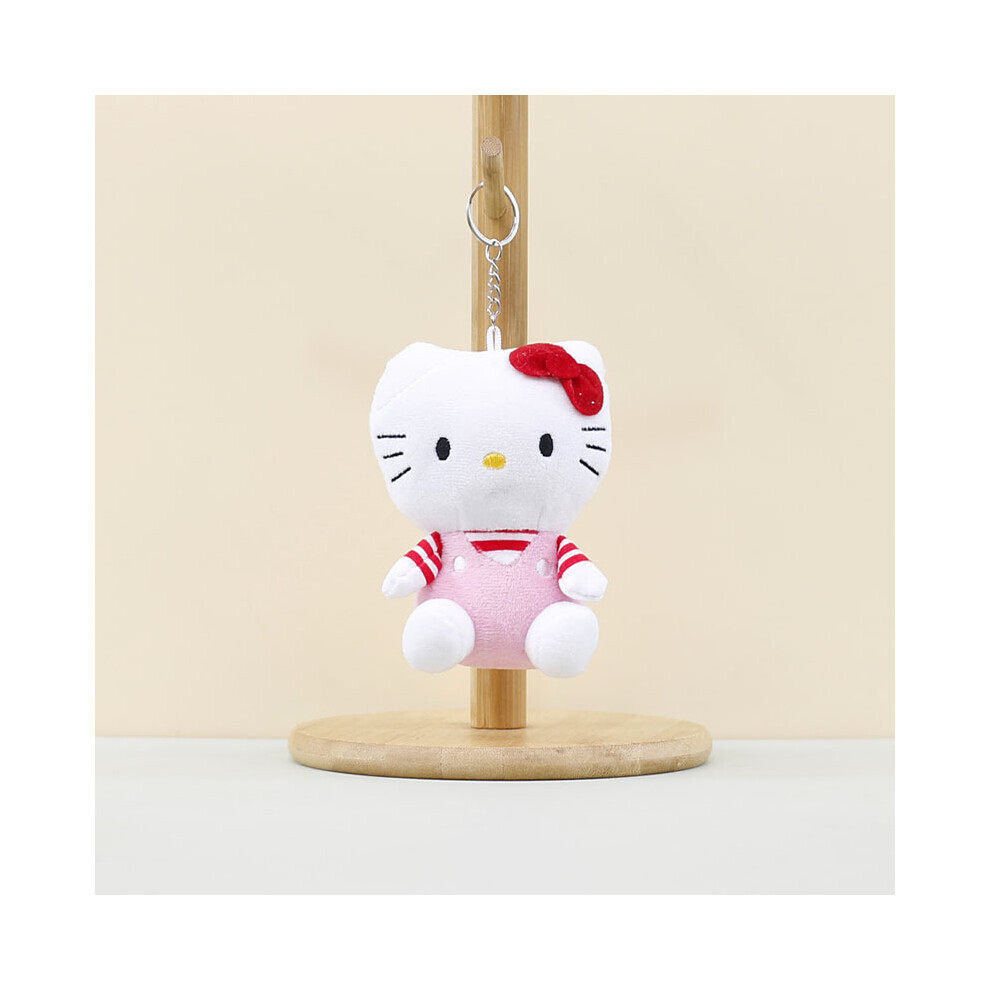(Gatto rosa) Peluche a forma di gatto dolce, portachiavi colorato a ...