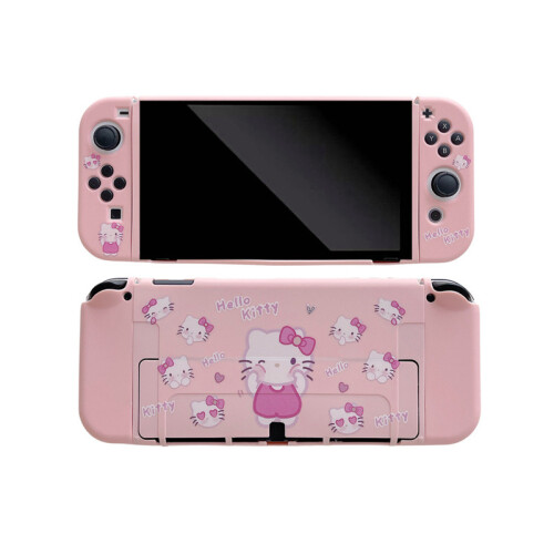 (OLED) Bonita funda de Hello Kitty para Nintendo Switch, funda ...