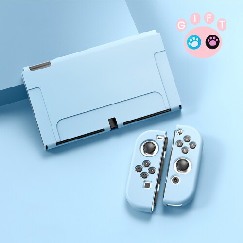 (Blu) Per Nintendo Switch Accessori OLED Guscio protettivo NS Console host di gioco TPU All ...