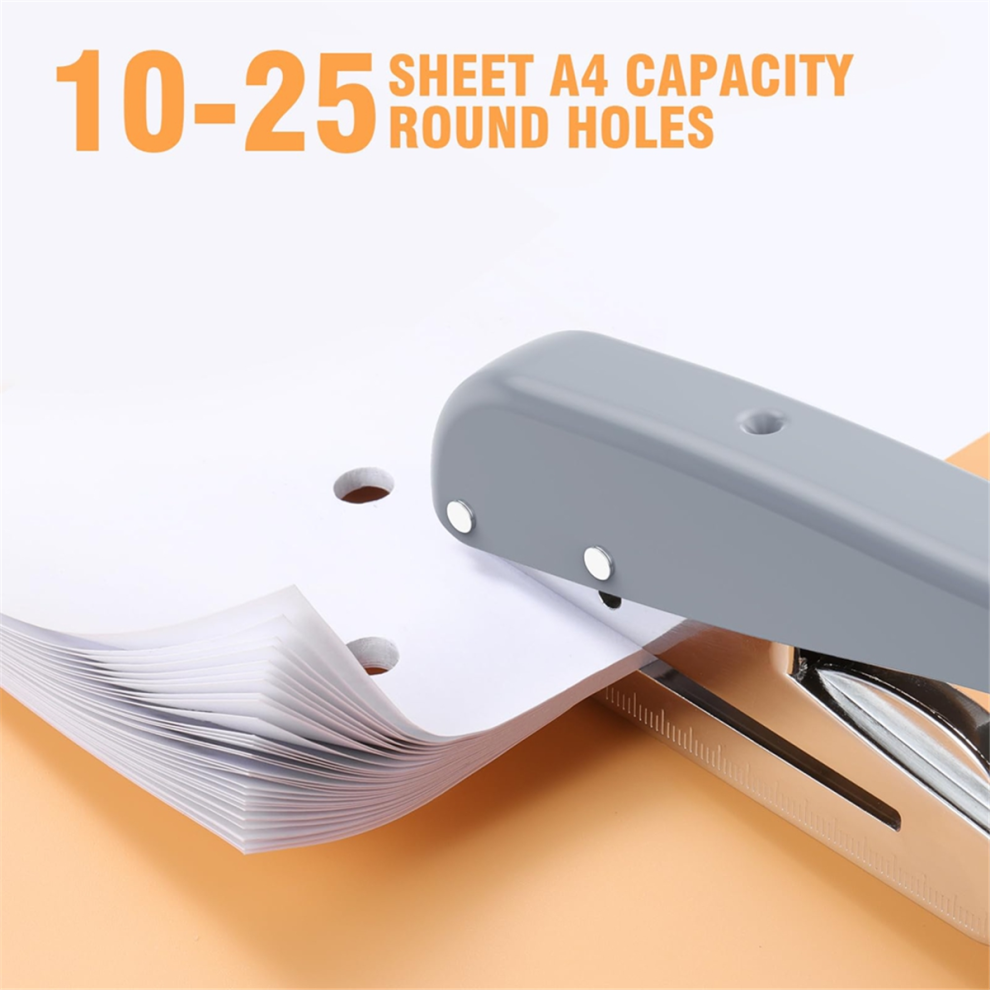 Heavy Duty Single Hole Punch,Hole Puncher 25 Sheets Capacity Paper ...