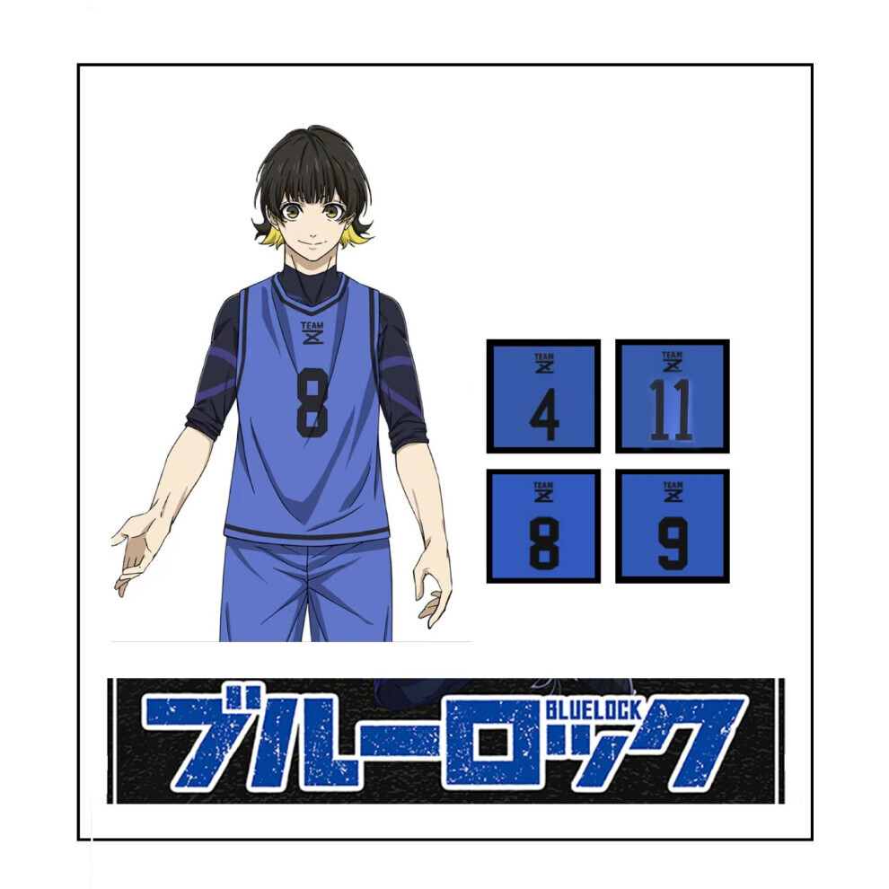 (NO.8, S) Blue Lock Cosplay Isagi Yoichi Bachira Meguru Kunigami ...