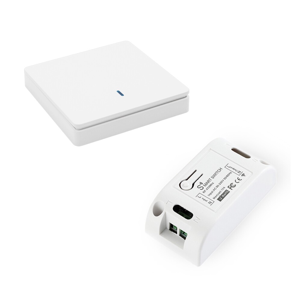 Wireless Smart Light Switch RF 433MHz Lighting Control Intelligent AC ...