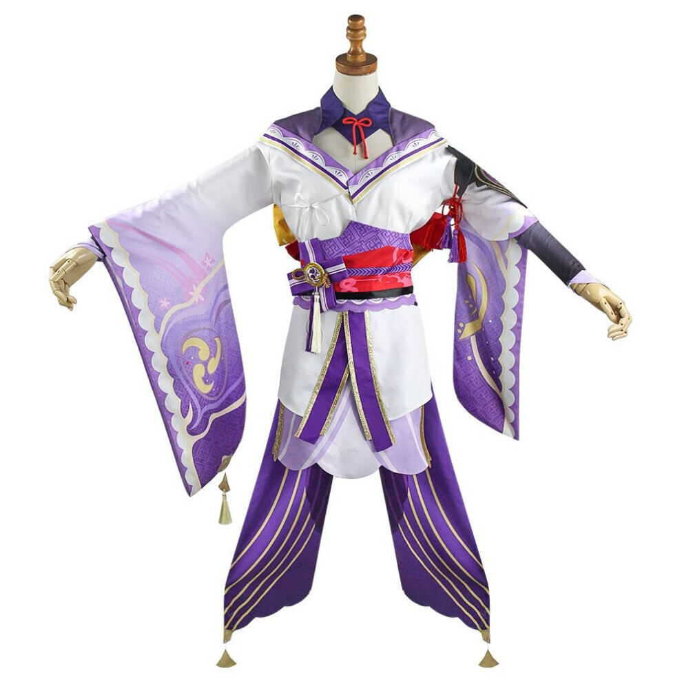 (XL) Raiden Shogun Genshin Impact Cosplay Costume Accessorio Uniforme ...