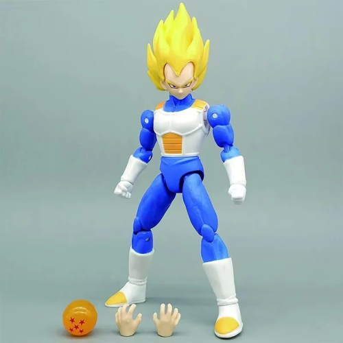 (Yellow-vegeta) Bandai Anime Super Saiyan Son Goku Vegeta Anime Action ...