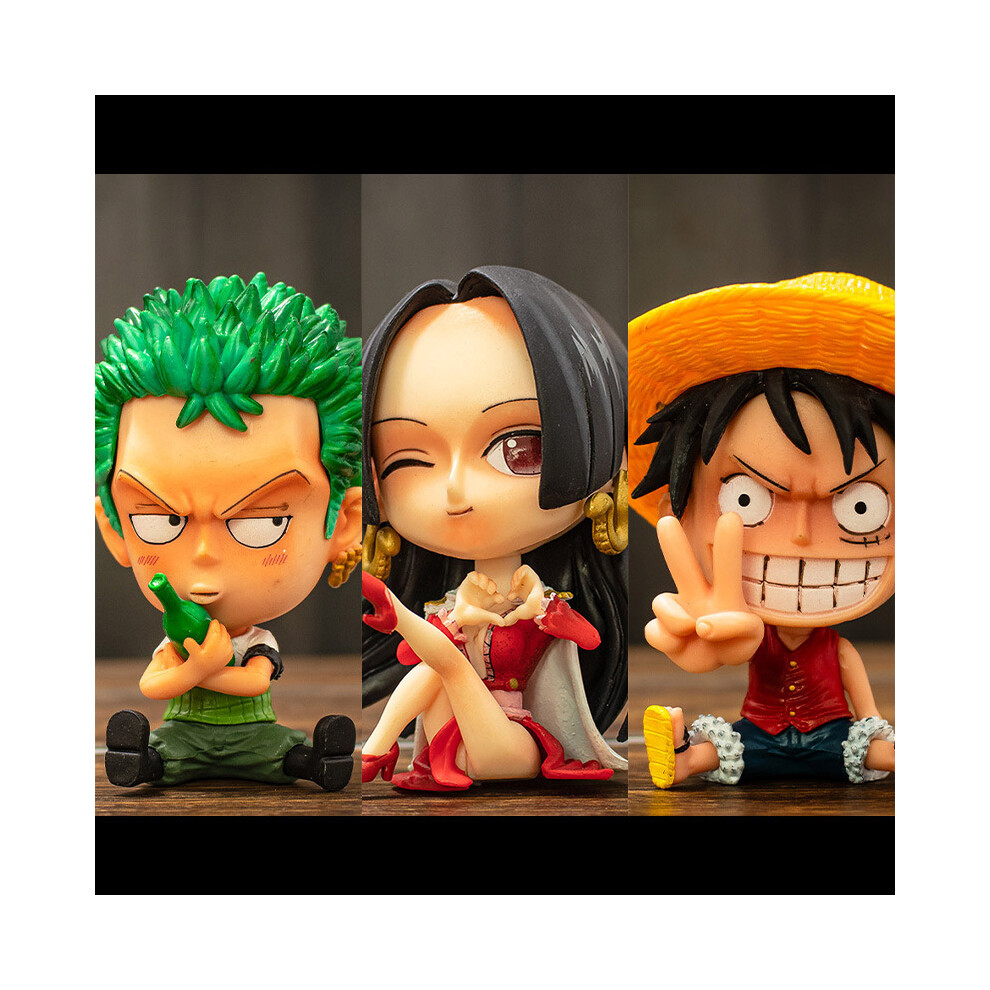 (lufei) 9CM Q Luffy Zoro Nami Anime One Piece périphérique Sanji Robin ...