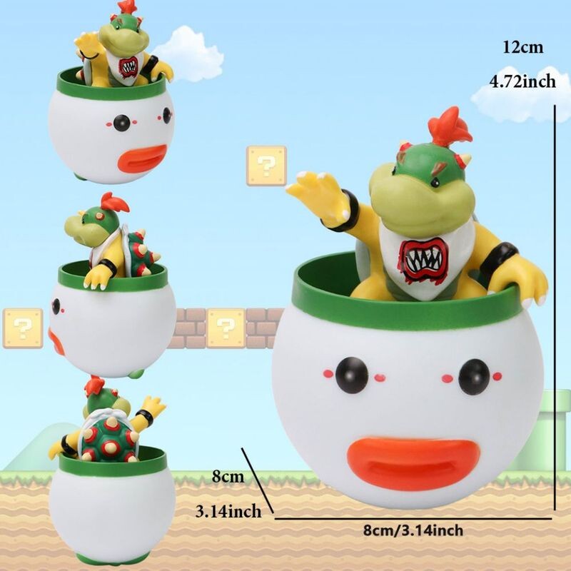 (Bowser Jr-No Box) Figurine d'action Super Mario Bowser Princesse Peach ...