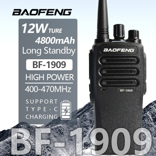 (2PCS-1Programm)1/2PCS BF 1909 12W High Power Walkie Talkie Long Range ...