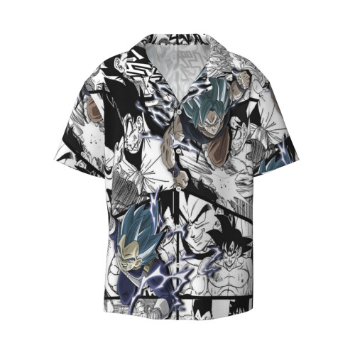 (Goku And Vegeta Manga Version Dragon Ball Super_5258) Men's Hawaiian ...