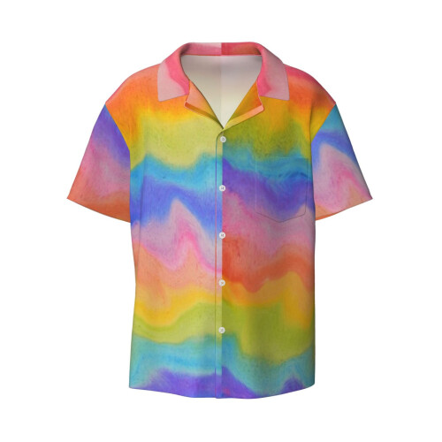 (Rainbow Abstract Art Or Rainbow Melt Rainbow Paint Splurge_14003) Men ...
