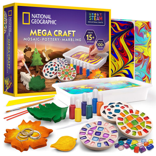 Kit de artesana de Mega Geographic Mega para nios - Marca de pintura ...