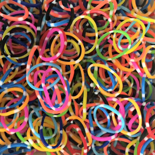 Hippie Mix Polka Dot Mehrfarbige Gummib?nder Nachf?llpackung - 600 B ...