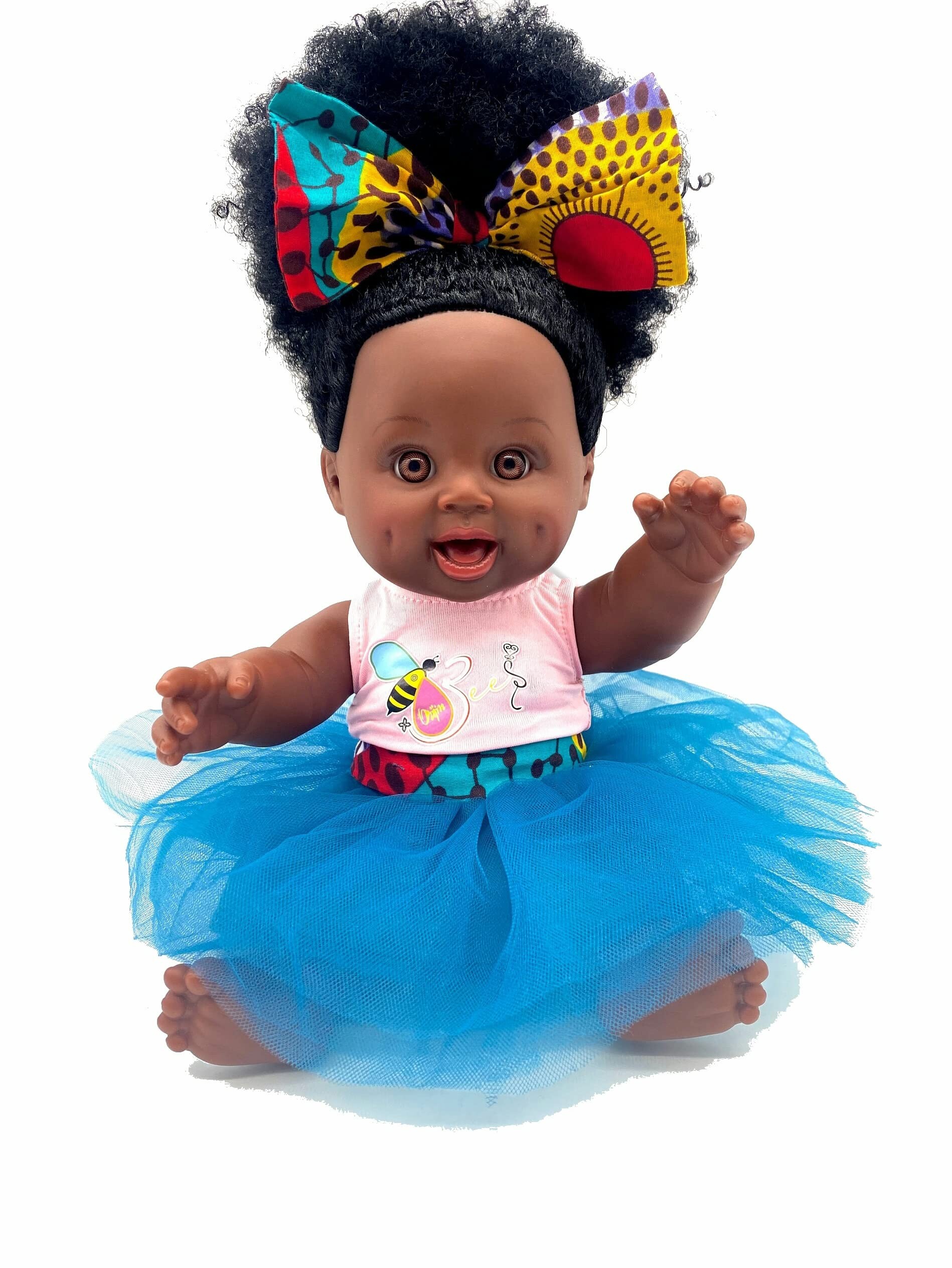 Orijin Bees Dream Puff Bee - 12 inch African American Doll Afro Doll ...