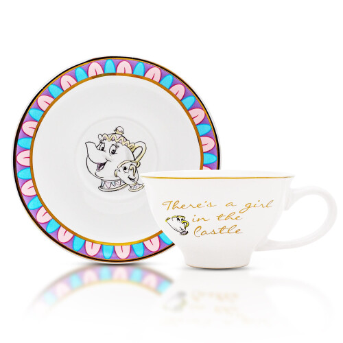 Silver Buffalo Disney Beauty and the Beast Chip Girl in the Castle Foil ...