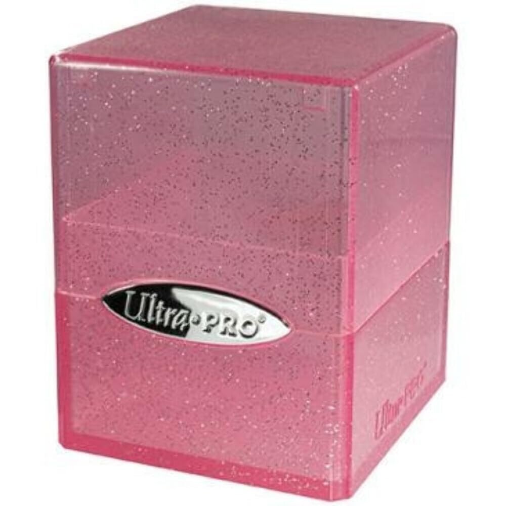 Ultra PRO - Satin Cube 100+ Card Deck Box (Glitter Pink) - Protect Your ...
