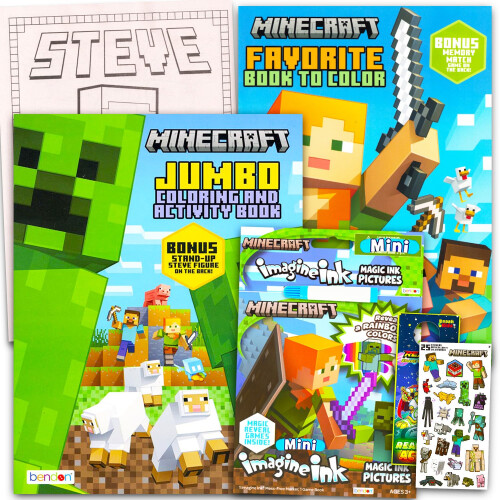 Minecraft Ultimate Coloring and Activity Book Set - Minecraft Coloring ...