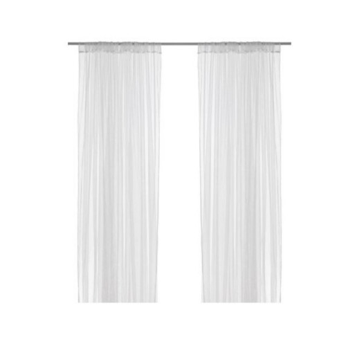 Ikea Mesh Lace Curtains 110 Inch By 98 Inch 1 Pair White on OnBuy
