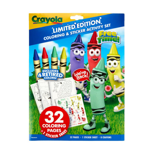 Crayola Retired Colors Coloring & Activity Set Retired Crayons ...