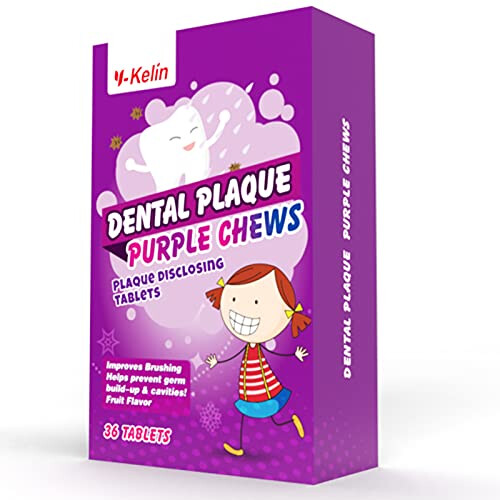 Dental Plaque Disclosing Tablets for Kids & Adults - Showing Plaque by ...