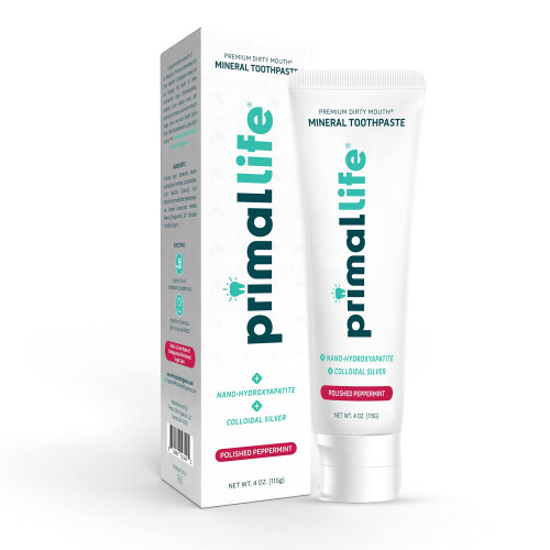Primal Life Organics Premium Dirty Mouth Mineral Toothpaste - Nano ...