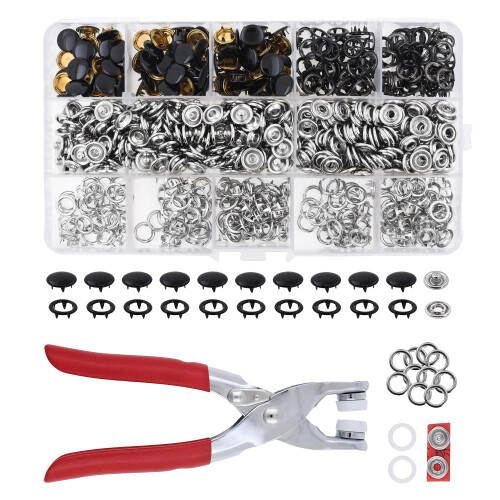 Mandala Crafts Metal Snap Button Kit - Snap on Buttons & Snap Fastener ...