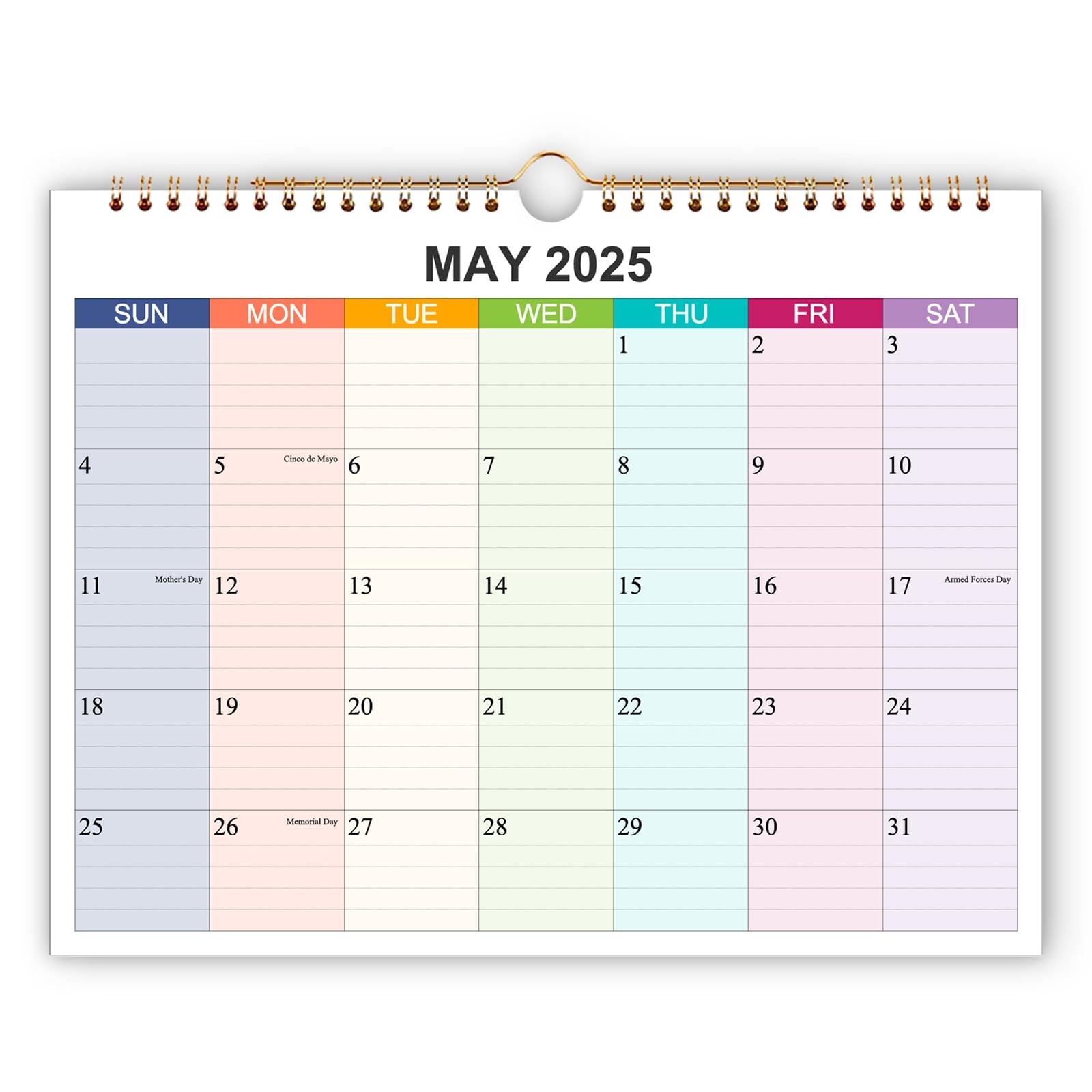 2025-2026 Calendar - Wall Calendar 2025-2026 Runs from May 2025 to ...