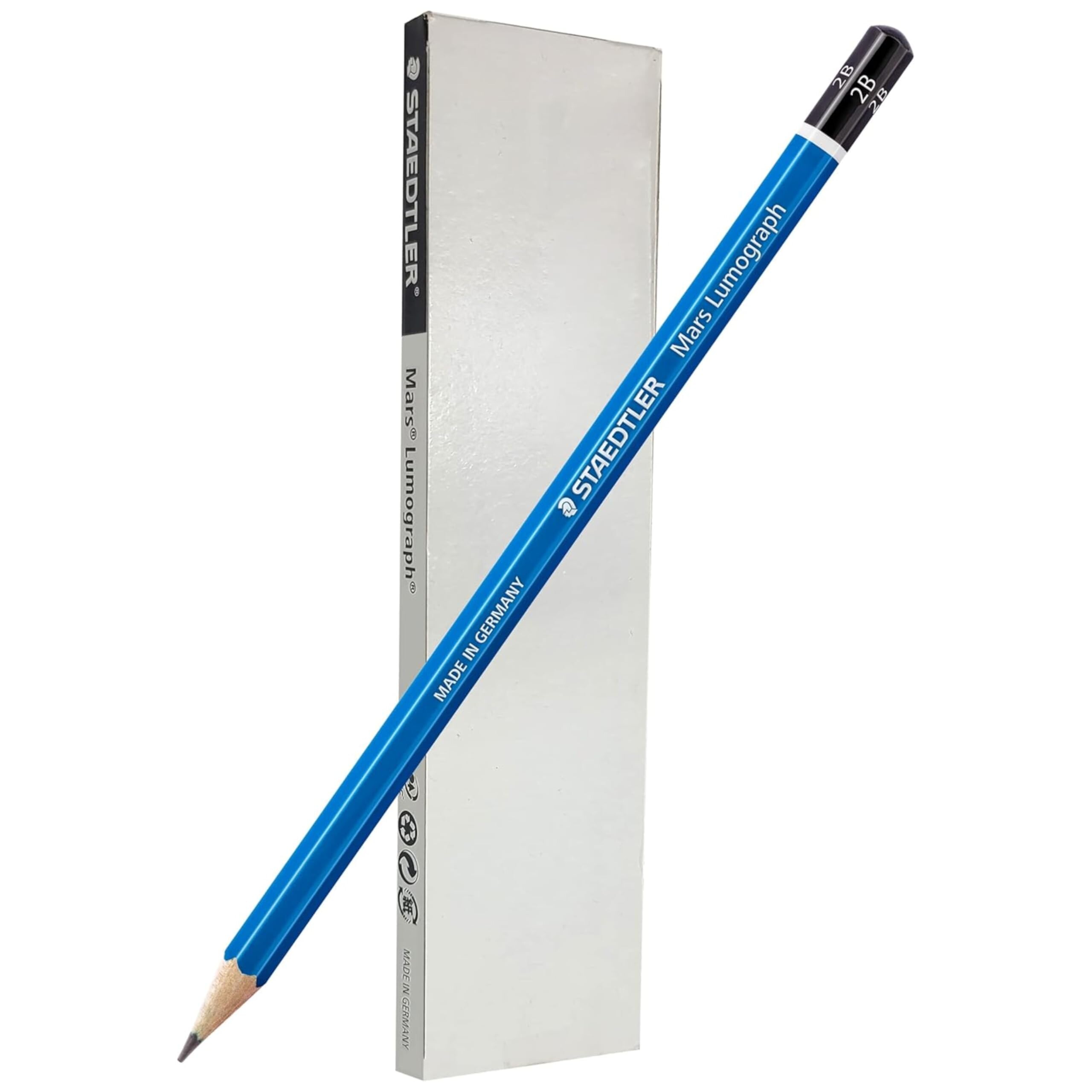 Crayon dessin graphite STAEDTLER Mars Lumograph 2B, 6 crayons on OnBuy