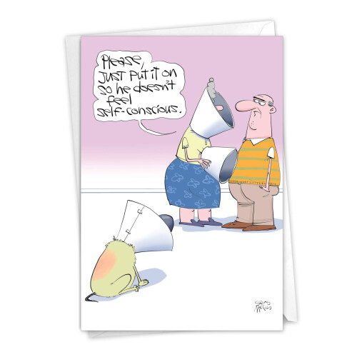 NobleWorks Lustige Gute-Besserung-Gru karte mit 12,7 x 17,8 cm gro em ...