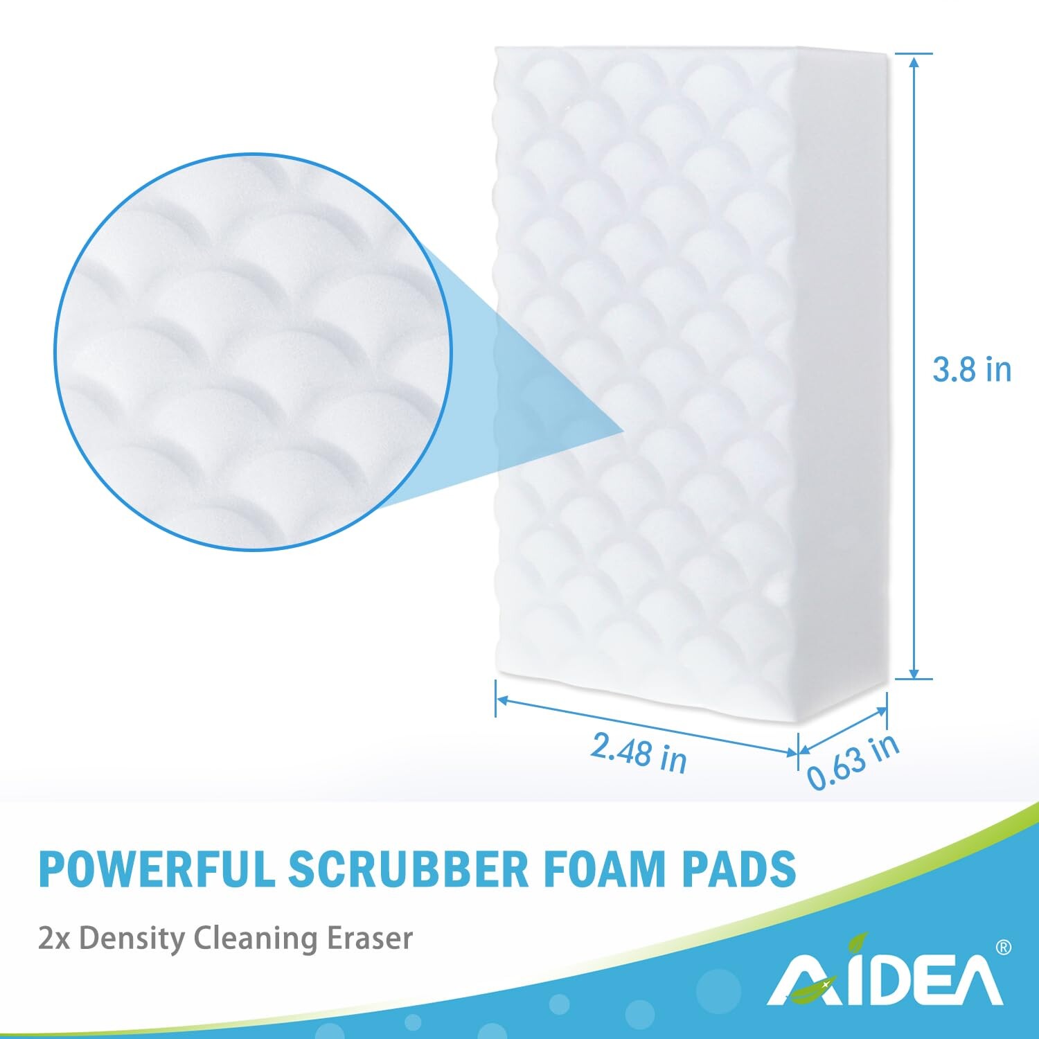 AIDEA Éponges magiques nettoyantes 48 tampons Éponge multi-usages pour ...