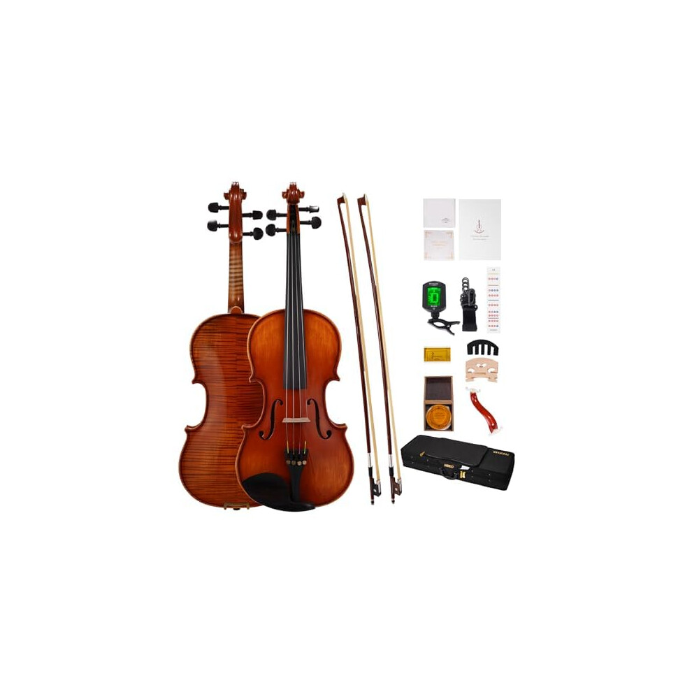 Phoenix Violin 4/4 Set de tamao completo Fiddle Madera slida para ...