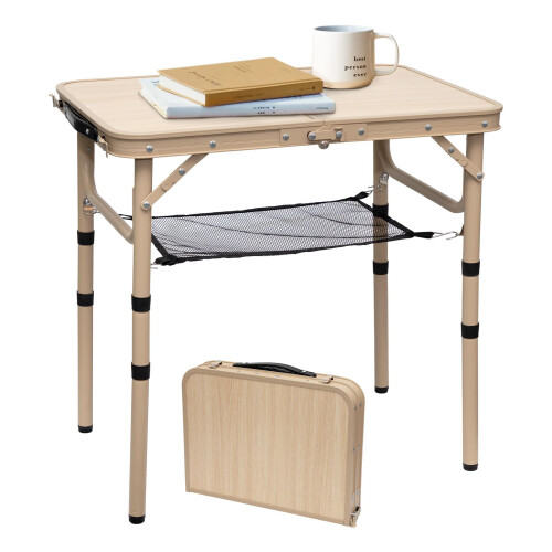 Petite table pliante Byliable de 60 cm, table de camping réglable en ...