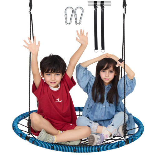 VEVOR Spider Web Saucer Swing 40 Inch Round Swings for Kids Outdoor ...