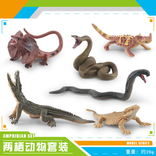 (Amphibian Set 29g) Pvc Forest Lifelike Animal Model Collection ...