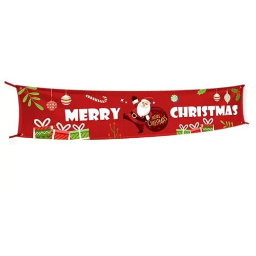 (Santa Claus) Christmas Banner Decorations Santa Claus Festivals Party ...